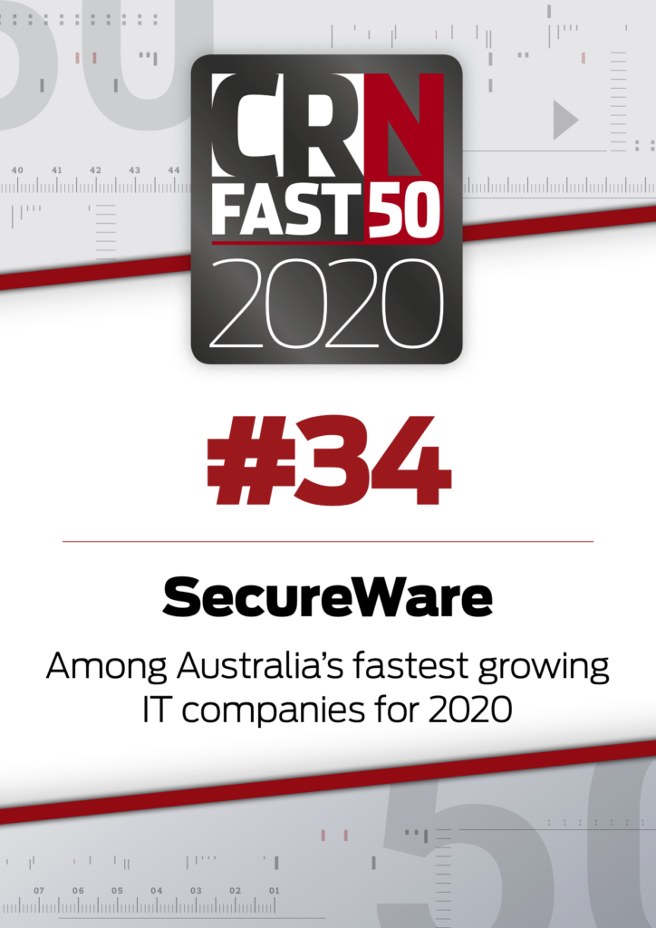 Secureware's 4th appearance in the CRN Fast50 - Secureware